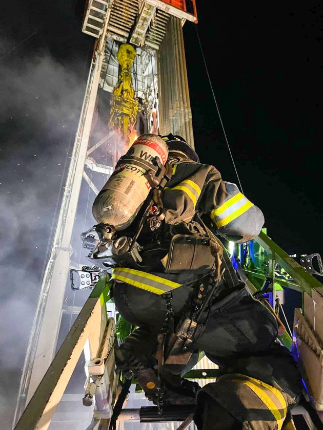 Firefighters faced unique challenges with blaze at natural gas rig ...